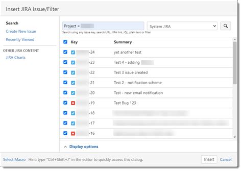 Having An Issue With The Jira Issue Macro Not Show