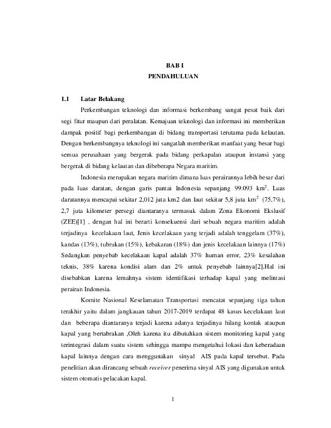 Pdf Perancangan Receiver Sinyal Ais Dengan Menggunakan Antena 162 Mhz Dan Rtl Sdr Untuk