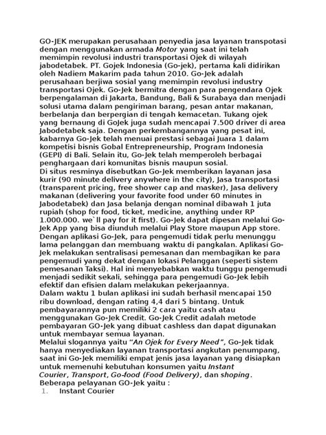 Gojek Review Pdf