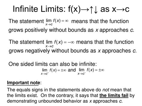 Ppt Infinite Limits Powerpoint Presentation Free Download Id1720433