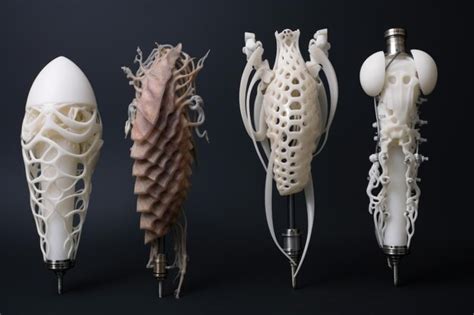 Premium AI Image Variety Of D Printed Prosthetic Attachments