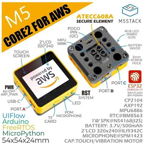 York University Bookstore M5 Core2 Esp32 For Aws Iot Edukit