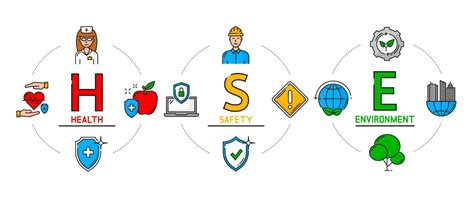 Color Hse Symbols Health Safety And Environment 13937495 Vector Art