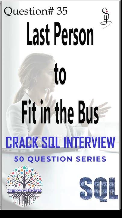 தமிழில் Coding Series Sql Last Person To Fit In The Bus