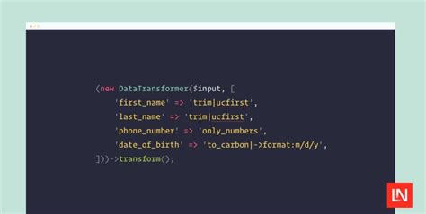 Ashar Azeem On Linkedin Sanitize And Format Data In Php With The Transformer Package