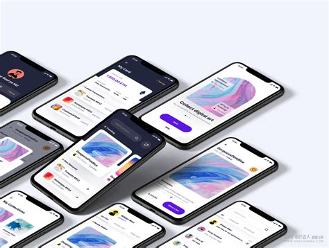 Nft市场ios用户界面设计ui套件 设计达人