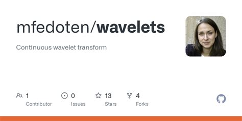 Github Mfedoten Wavelets Continuous Wavelet Transform