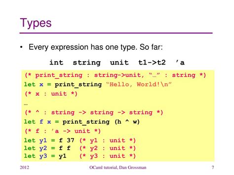 Ppt Graduate Programming Languages Ocaml Tutorial Powerpoint