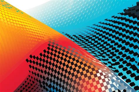 Premium Ai Image Vector Diagonal Shape With Slide Halftone Background