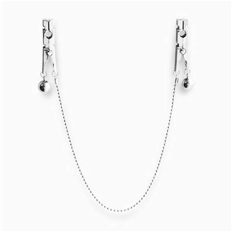 Bdsm Nipple Clamps Stainless Steel Clip With Chain Or Single
