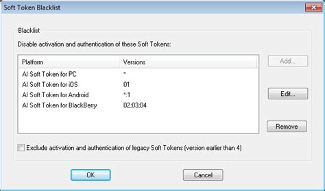 Manage The Soft Token Blacklist Activid Aaa Server For Remote Access Hid Global