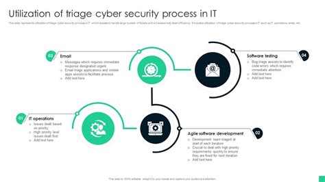 Utilization Of Triage Cyber Security Process In It Ppt Powerpoint