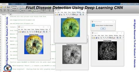 Fruit Disease Detection Using Deep Learning Cnn Matlab Project With Source Code Fruit Disease