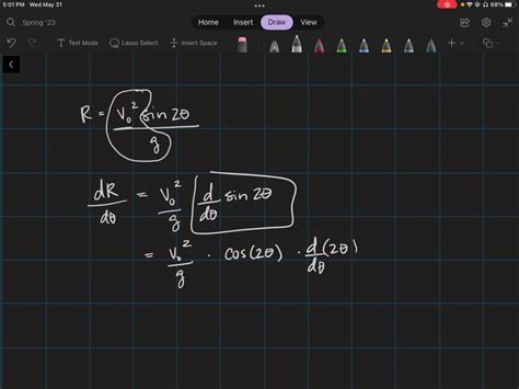 SOLVED The Range R Of A Projectile Fired With An Initial Velocity V At