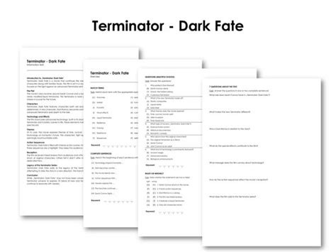 The Movie Terminator Dark Fate Made By Teachers