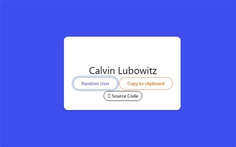 A Nextjs Website That Fetches Random User Data Using Axios