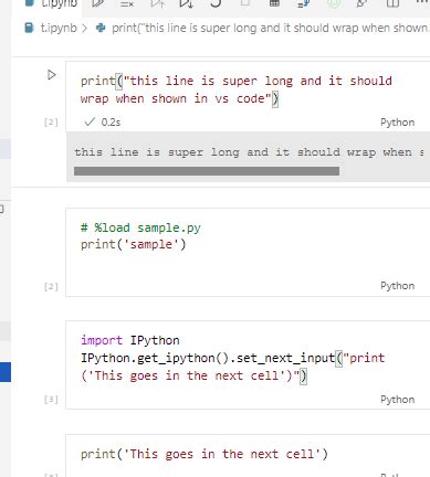 Notebook Text Output Should Support The Word Wrap Setting Issue Microsoft Vscode