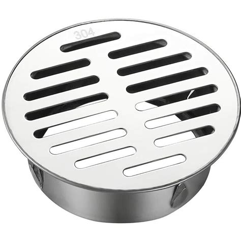 Desagüe De Suelo Redondo De Acero Inoxidable Con Funda De Canalón
