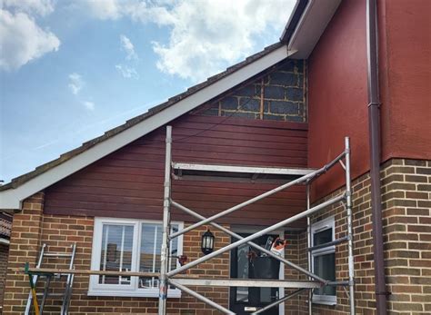 Create A Cohesive Look And Conceal Concrete Lintel With Cement Board Cladding Easy Fascias