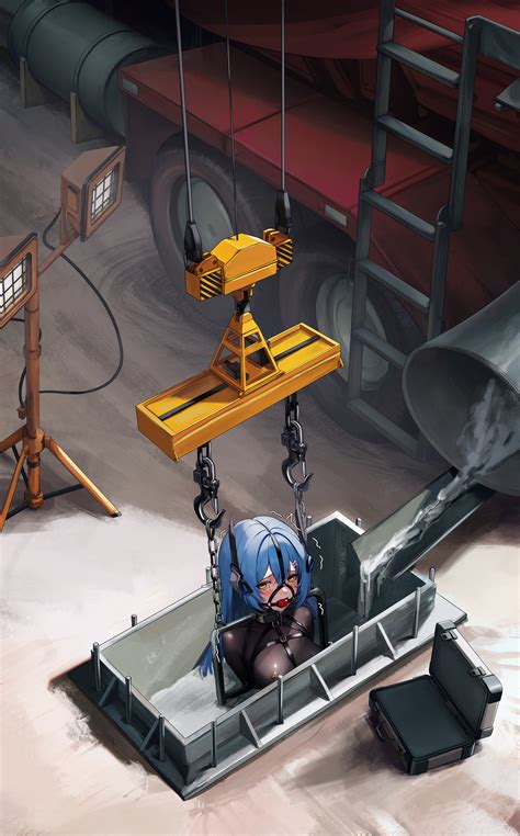 Kumachi Aikawaakeya Original Absurdres Highres 1girl Arms Behind Back Ball Gag Bdsm