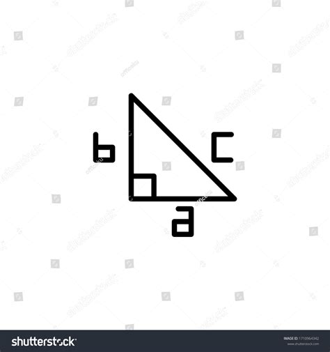 Trigonometry Vector Icon Linear Outline Icon Stock Vector Royalty Free Shutterstock