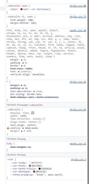 Dúvida Frontend Resetcss Mesmo Antes No Html Está Modificando Elementos Com Hierarquia