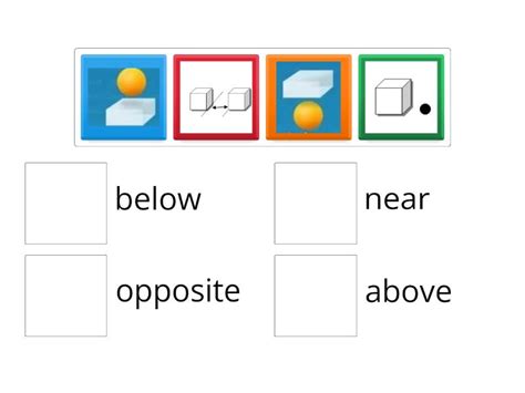 Pu 2 Unit 5 Prepositions Of Place Opposite Above Below Near Match Up