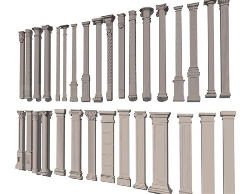 6566 Free Sketchup Columns Model Download