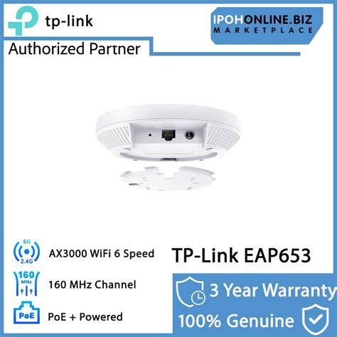 TP LINK EAP653 AX3000 Ceiling Mount WiFi 6 Access Point