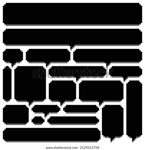 Vector Collection Set Pixelated Dialog Box 库存矢量图（免版税）2129313758 Shutterstock
