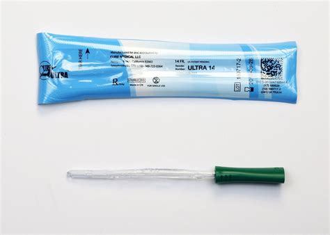 Urethral Catheter Cure Ultra® Straight Tip Lubricated Pvc 14 Fr 6 Inch