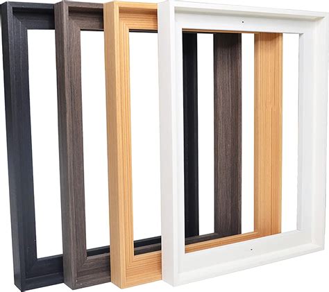 Yiviven Real Solid Wood Canvas Floater Frame 0 9 Depth Canvas Floating Frame