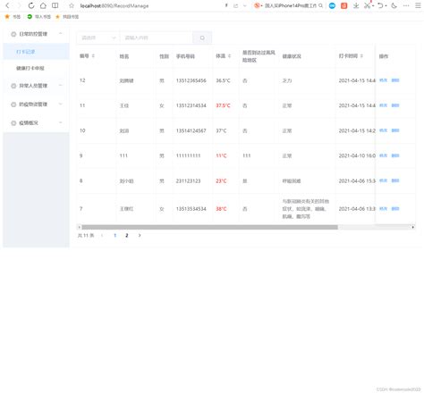 疫情防控系统 Csdn博客