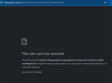 Jupyter Community Calls Page 6 General Jupyter Community Forum