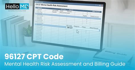 96127 Cpt Code Mental Health Risk Assessment And Billing Guide