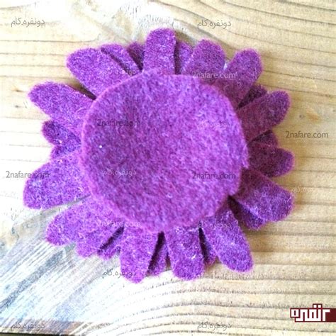 آموزش ساخت گل داوودی نمدی مرحله به مرحله • دونفره