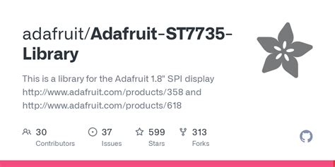 Github Adafruit Adafruit St7735 Library This Is A Library For The Adafruit 1 8 Spi Display