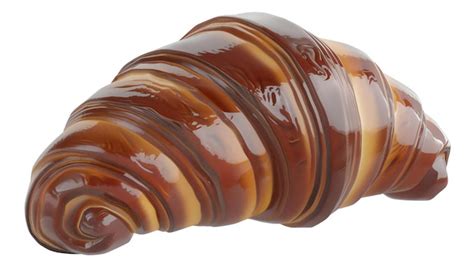 Premium Photo 3d Rendering Of A Delicious Croissant With A Crispy