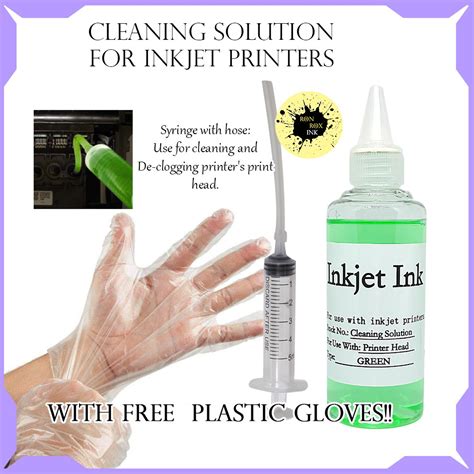 Inkjet Printer Cleaning Solution 100ml For Clogged Printhead Or