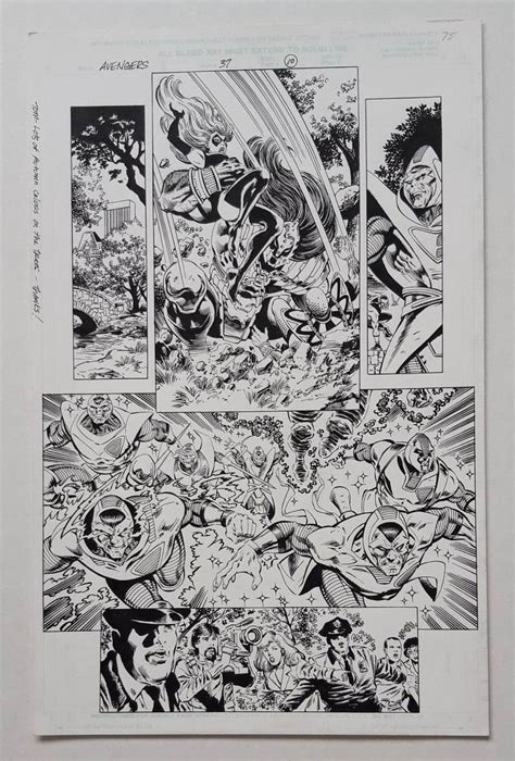 Avengers 37 Par Steve Epting Planche Originale