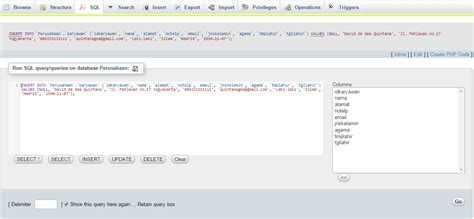 Insert Into Table Mysql Database Syamadav