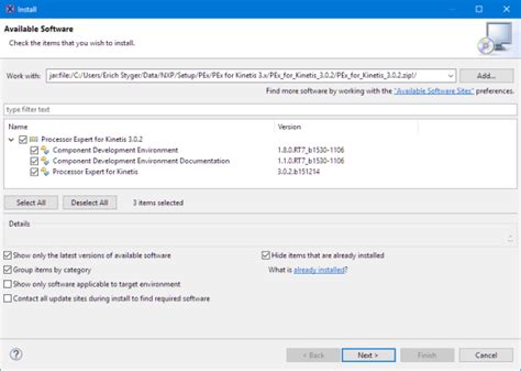 Mcuxpresso Ide Installing Processor Expert Into Eclipse Neon Mcu On