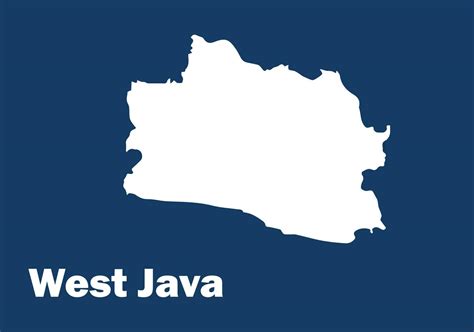 Vector Of West Java Map In Blue And White Color 28041664 Vector Art At Vecteezy