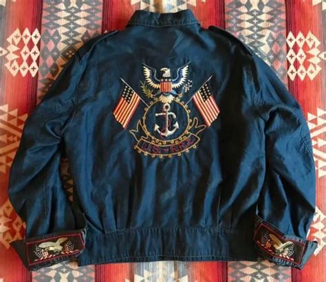 Rrl Double Rl Jacket Logo Embroidery Mens Size S Cot Gem