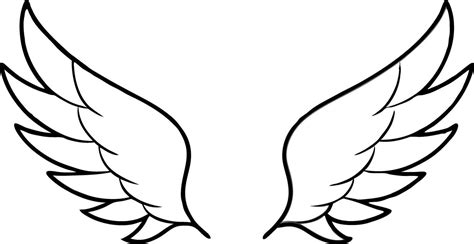 Angel Wings Coloring Pages 50209170 Vector Art At Vecteezy