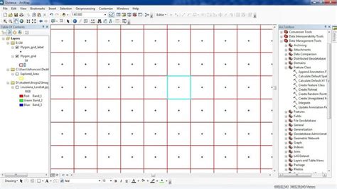 Arcgis Creating Polygon Grid Create Fishnet Fishnet Polygon Grid