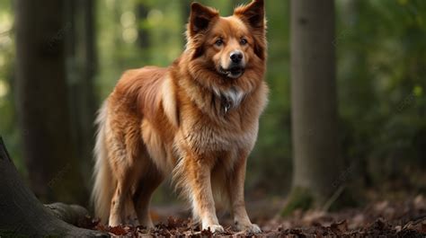 كلب كبير في الغابة صور كلاب متوسطة الحجم صورة الخلفية للتحميل مجانا