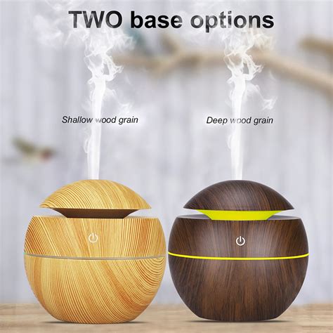 Wood Grain Round Humidifier Peachloft