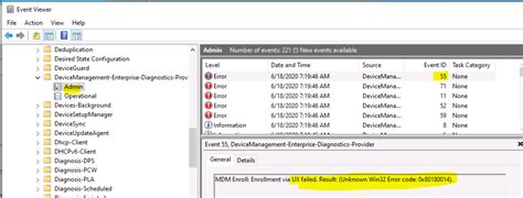 Unknown Win Error Code X Failed To Receive Or Parse Certificate Enroll Response