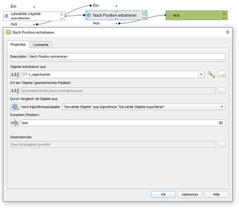 vector extracting by position working differently in qgis modeler geographic information